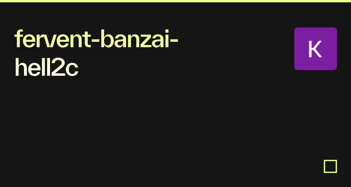 fervent-banzai-hell2c - Codesandbox