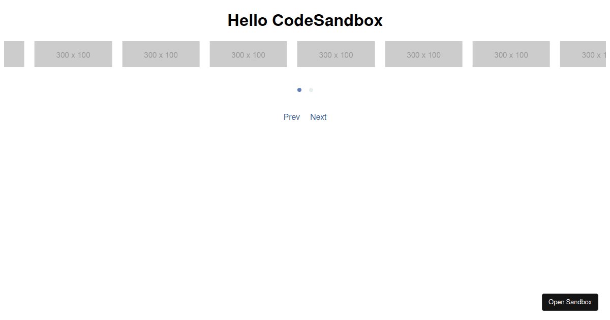 React Alice Carousel Stage Padding Example Codesandbox