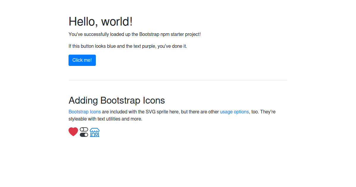 Bootstrap Starter - Codesandbox