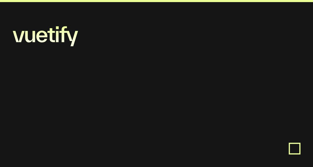 vuetify - Codesandbox