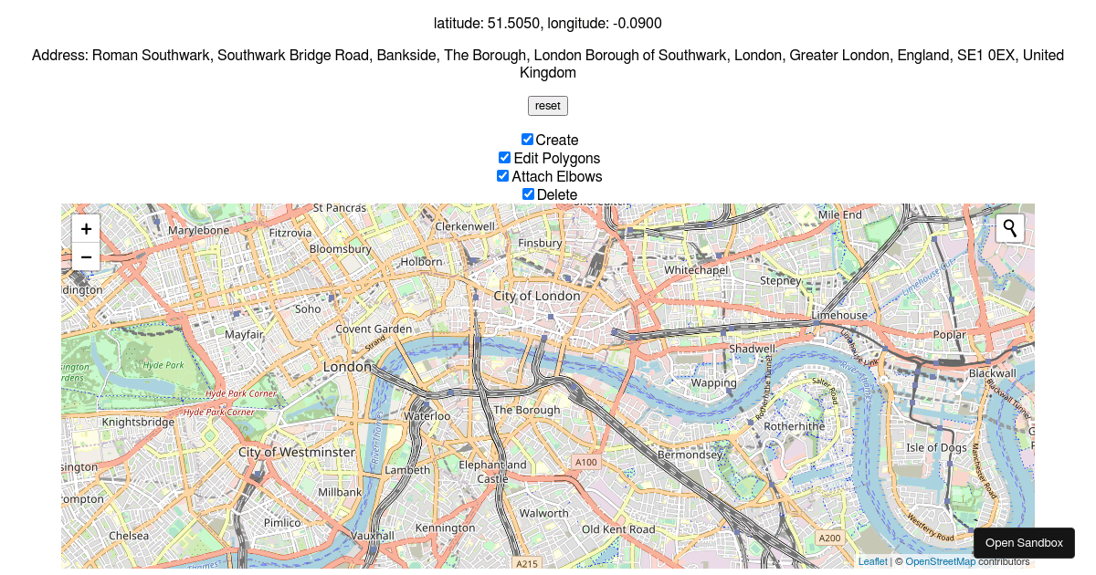 leaflet-draw (forked) - Codesandbox