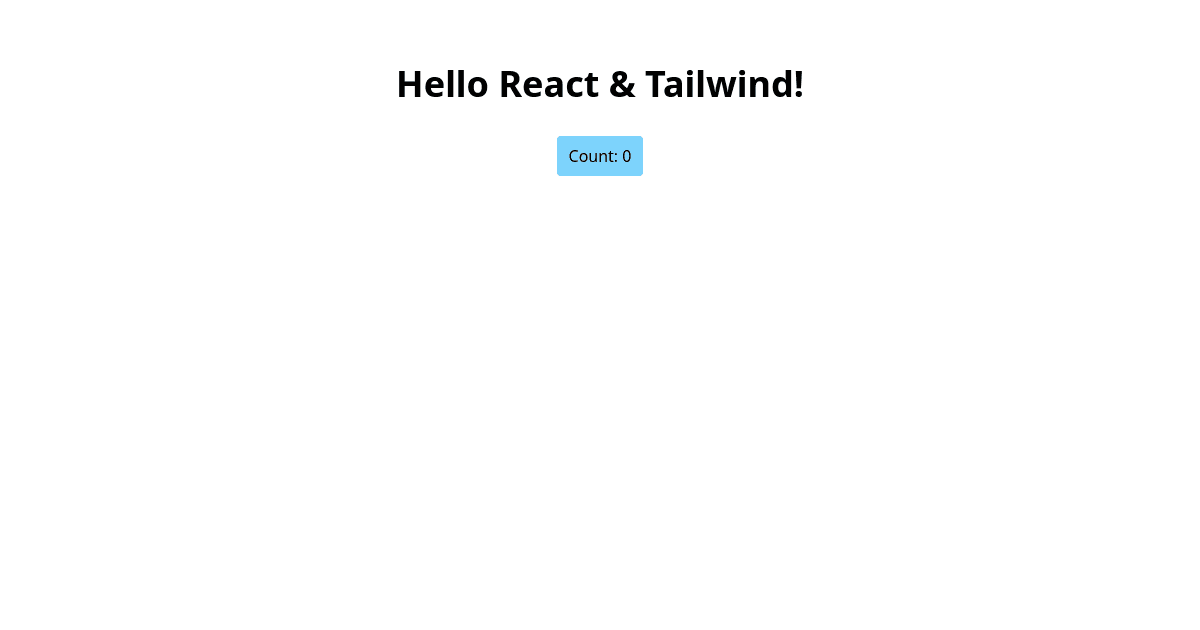 React + Tailwind - Codesandbox