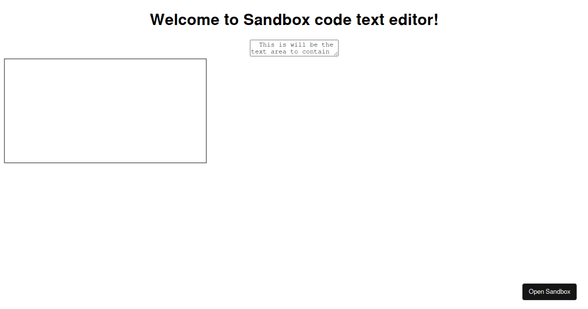 text-editor-component - Codesandbox