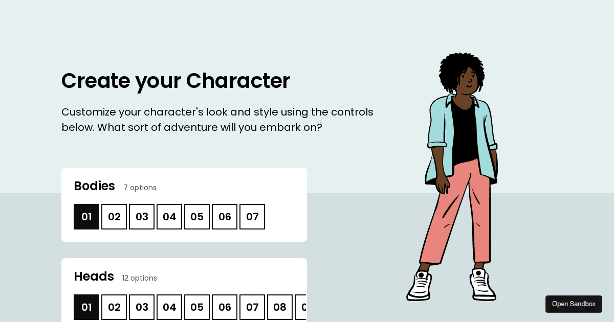 character-creator - Codesandbox