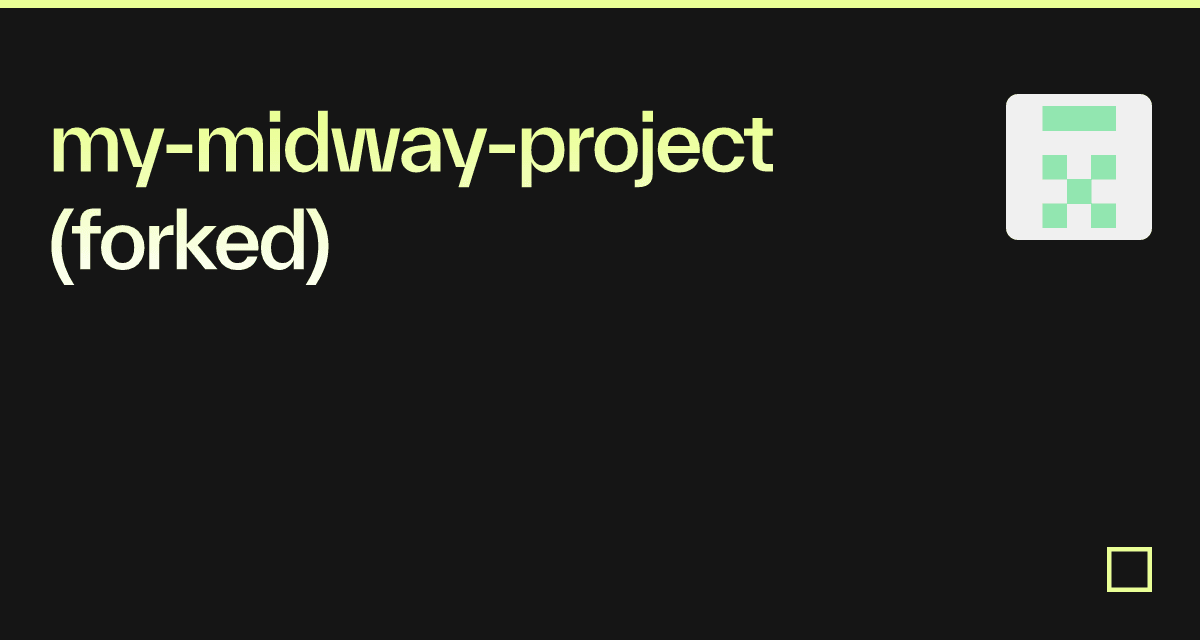 my-midway-project (forked) - Codesandbox