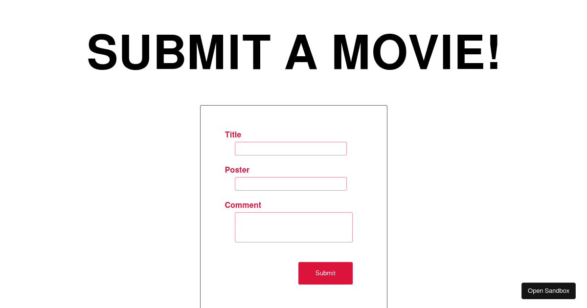 form-training - Codesandbox