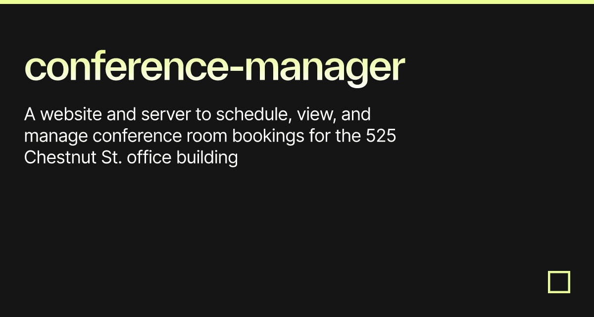 conference-manager - Codesandbox