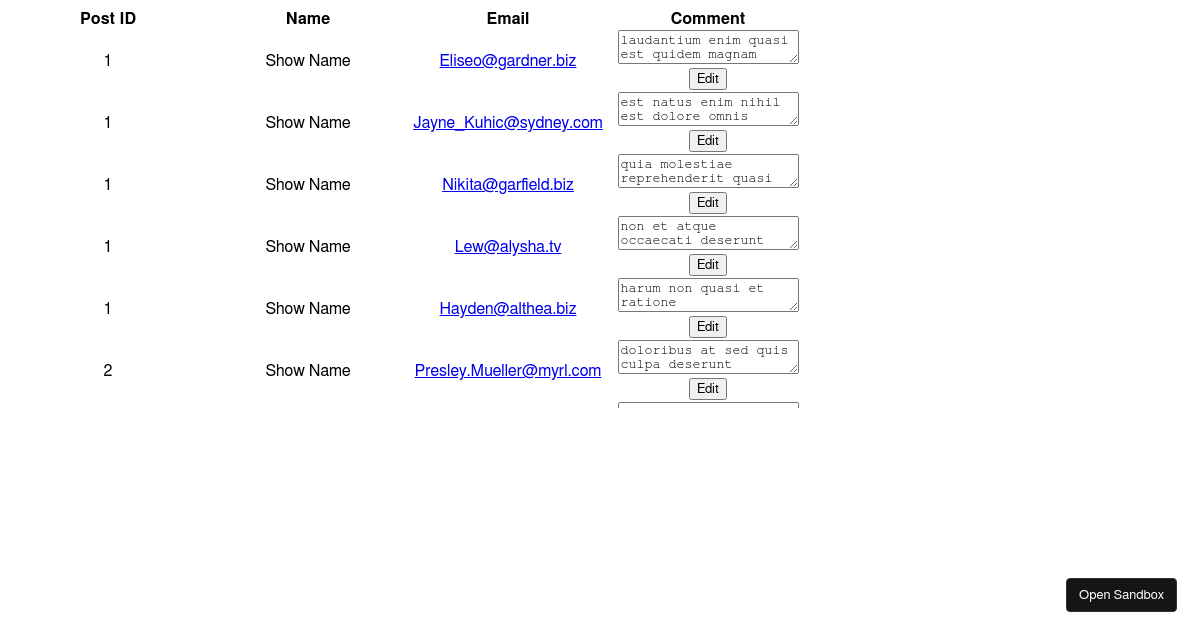 React Table With React Virtuoso Codesandbox