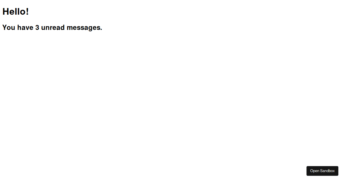 Mailbox Codesandbox