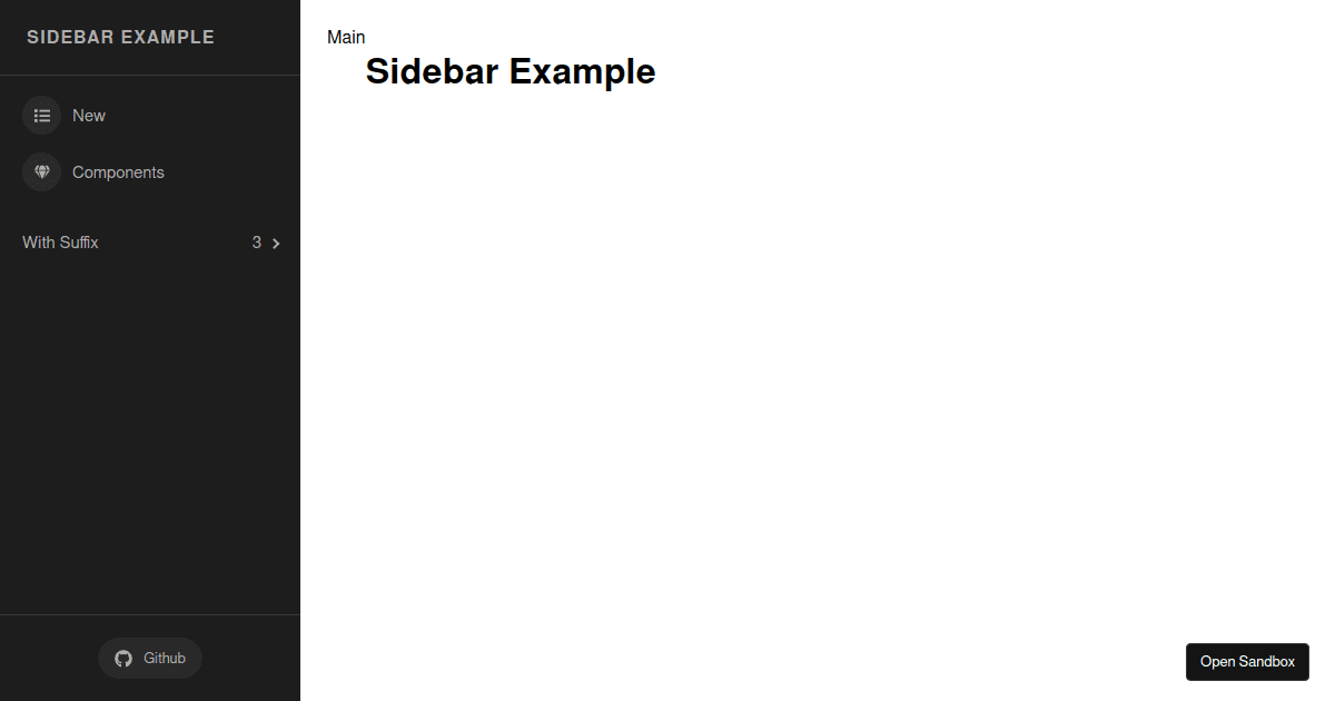 react-sidebar - Codesandbox