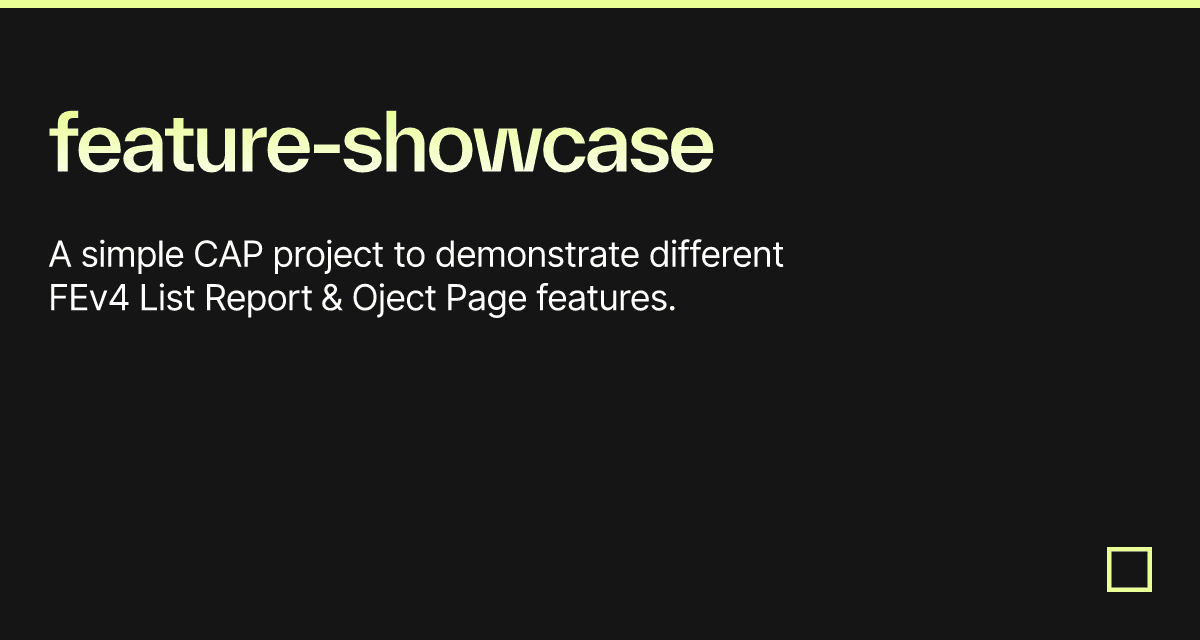 feature-showcase - Codesandbox