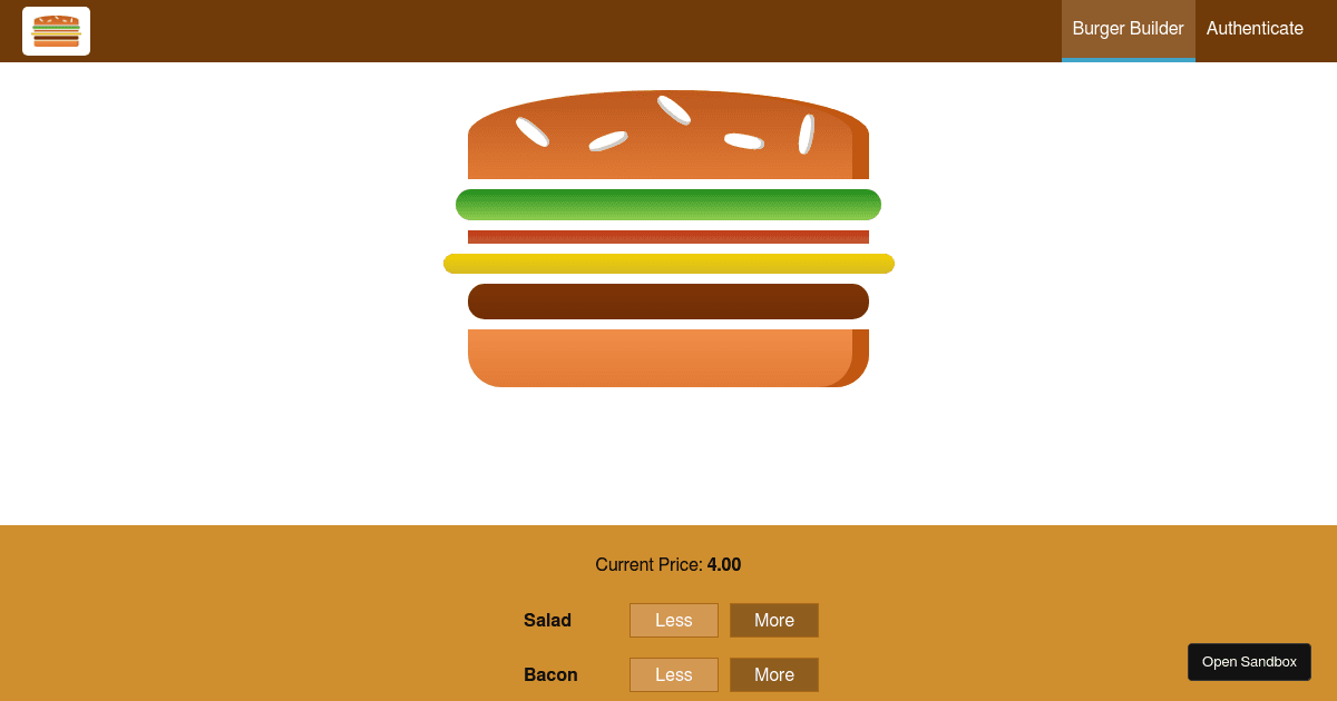 burger-builder - Codesandbox