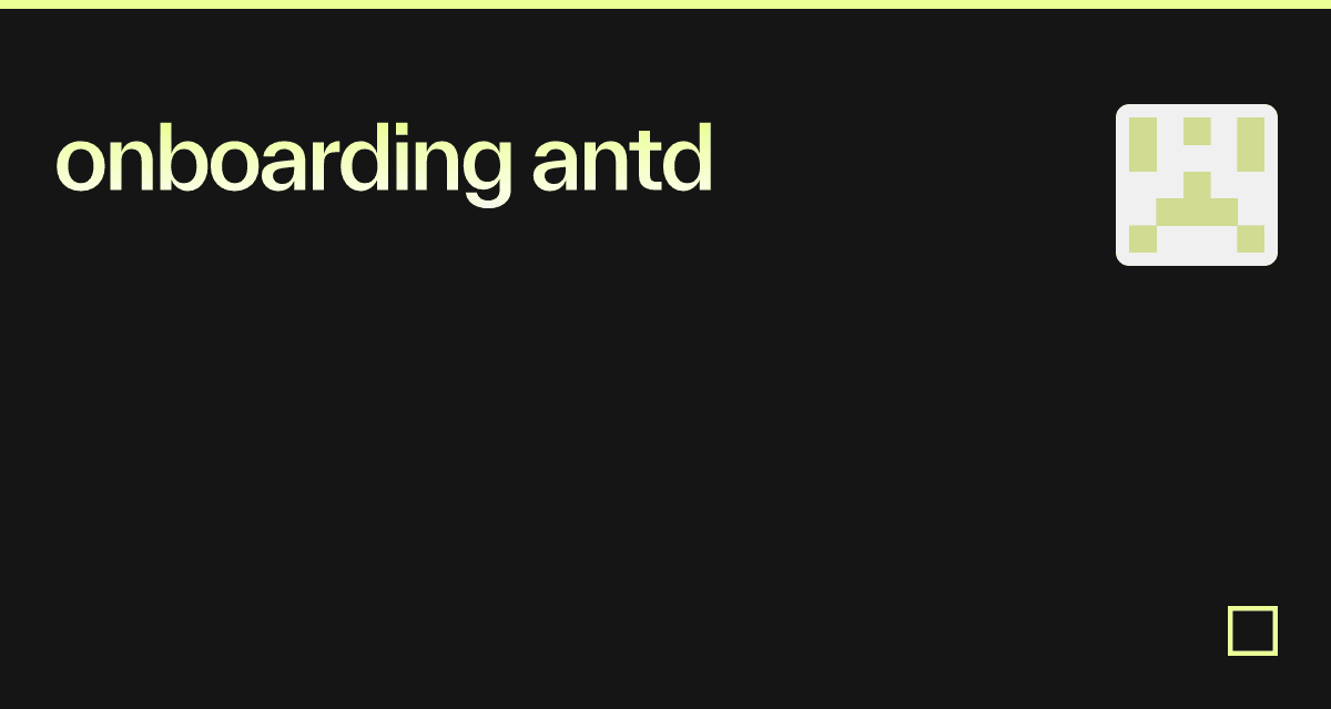 onboarding antd - Codesandbox