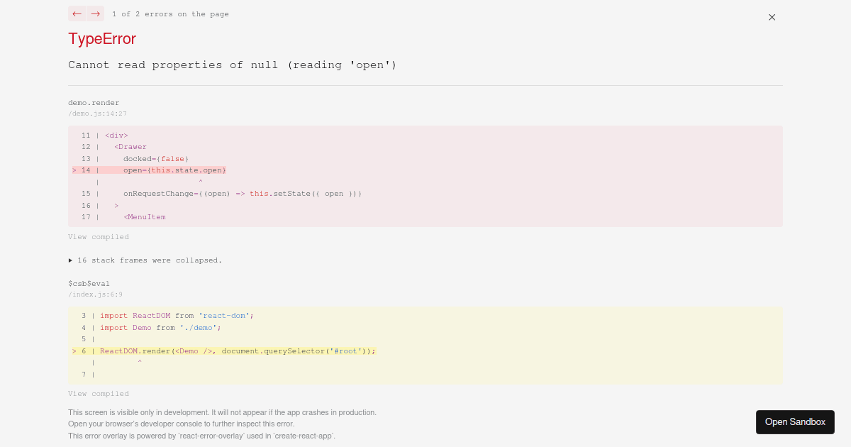 Material demo (forked) - Codesandbox