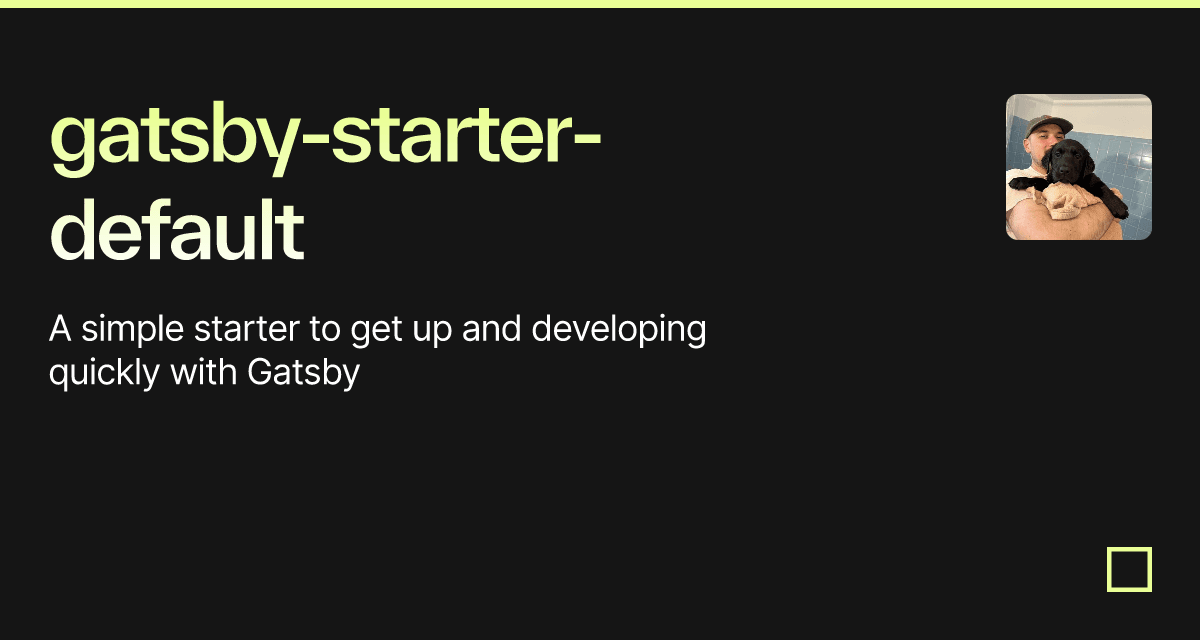 gatsby-starter-default - Codesandbox