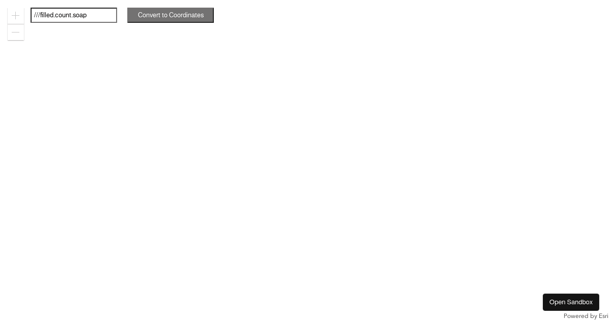 ArcGIS JS API - ConvertToCoordinates - Codesandbox ArcGIS JS API - ConvertToCoordinates - Codesandbox