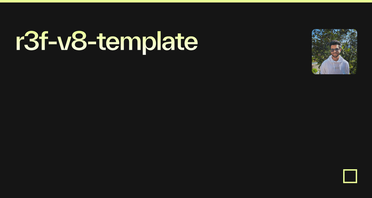 r3f-v8-template - Codesandbox