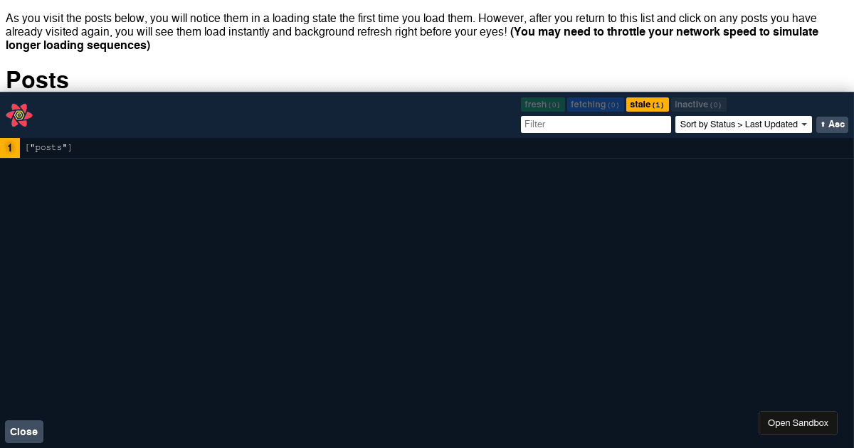 tannerlinsley/react-query - Codesandbox