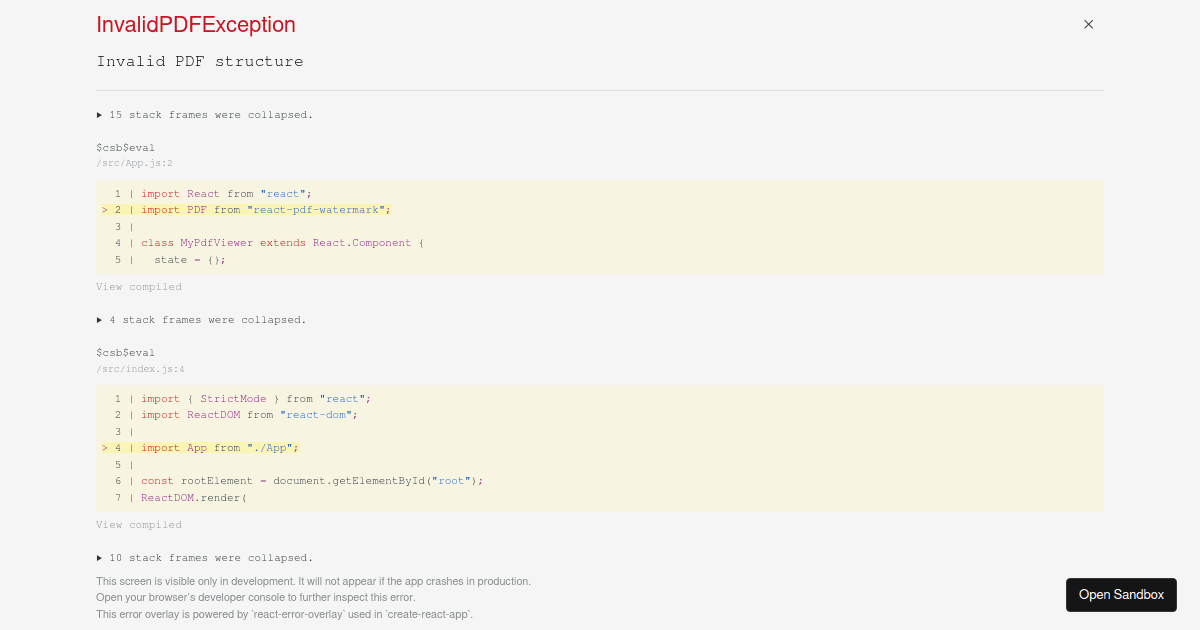 Watermark Image Reactjs Forked Codesandbox