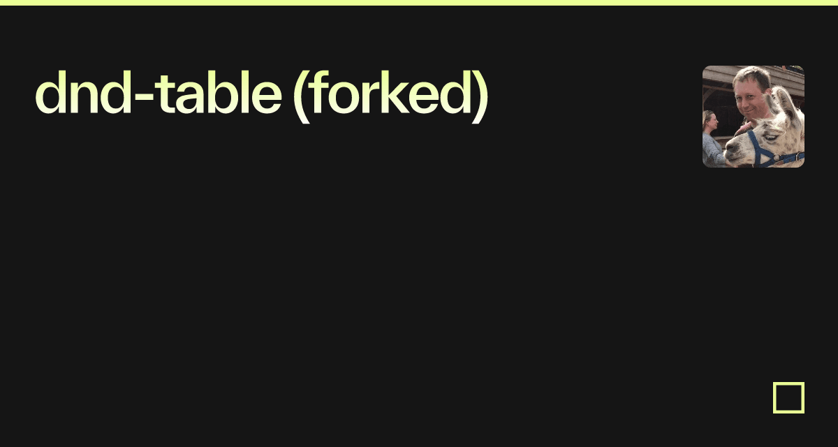 dnd-table (forked) - Codesandbox