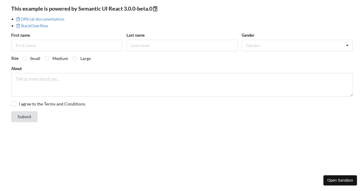 semantic-ui-example - Codesandbox