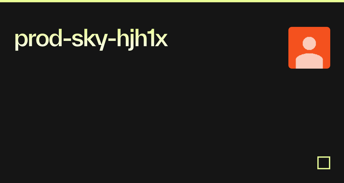 prod-sky-hjh1x - Codesandbox
