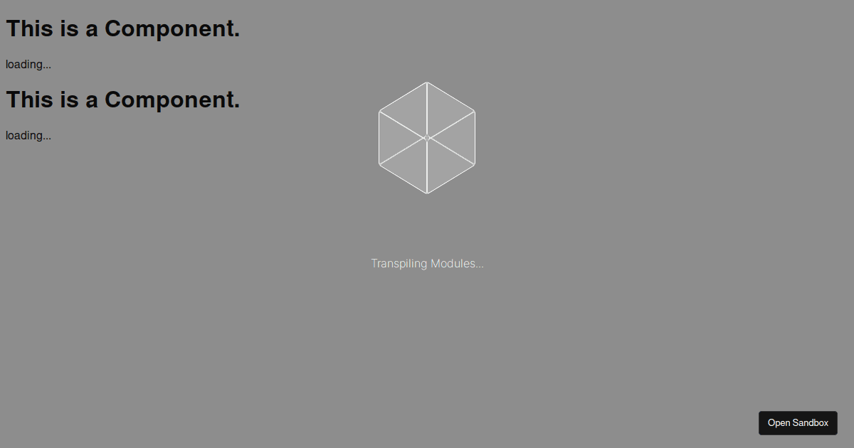 React Isomorphic Data Codesandbox