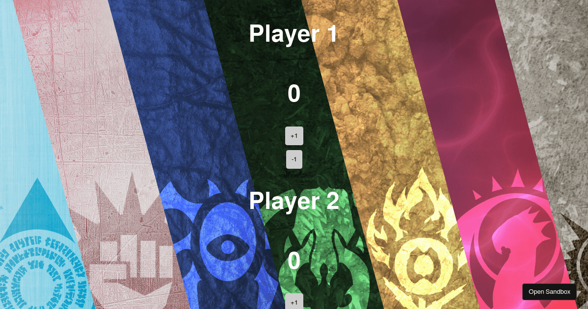 Magic Score Counter - Codesandbox
