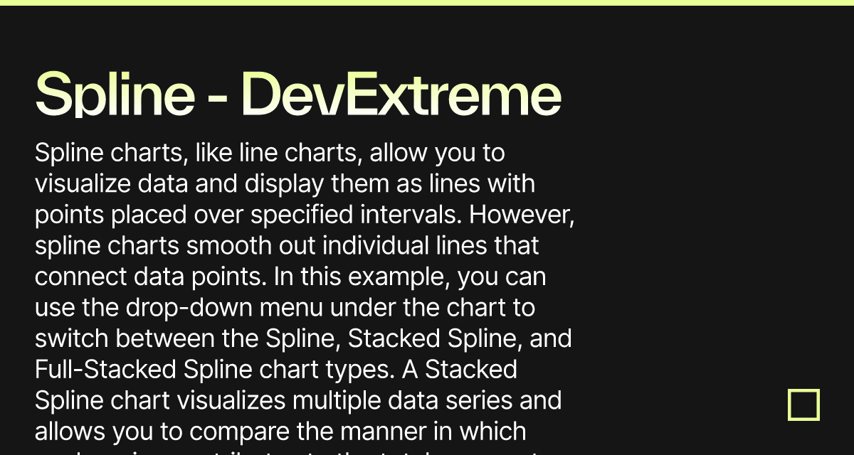 Spline - DevExtreme Charts - Codesandbox