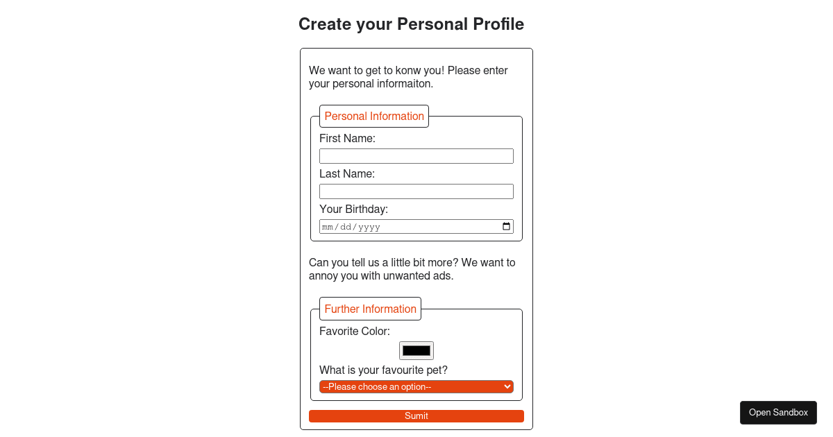 2023-02-20-html-forms-personal-profile-form - Codesandbox