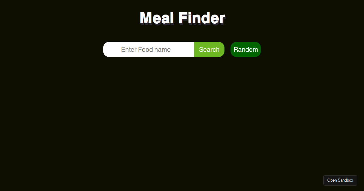 meal-finder-app - Codesandbox