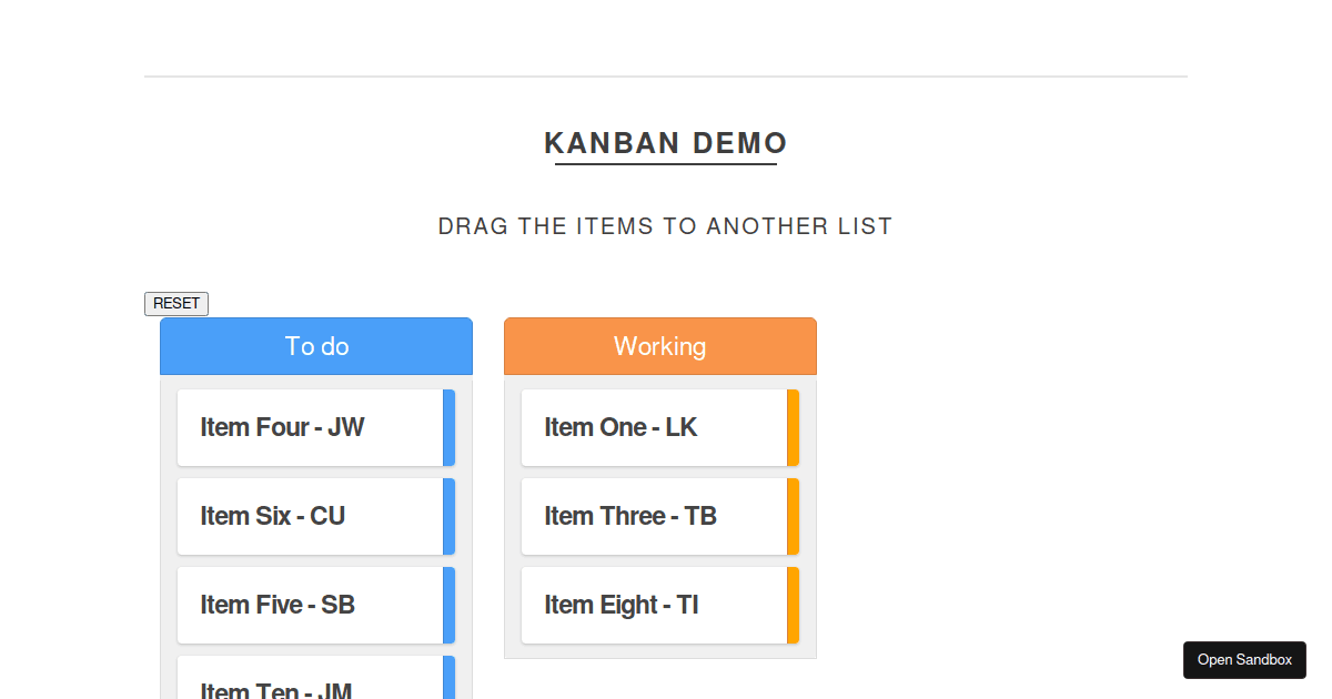 muuri-react - kanban - Codesandbox