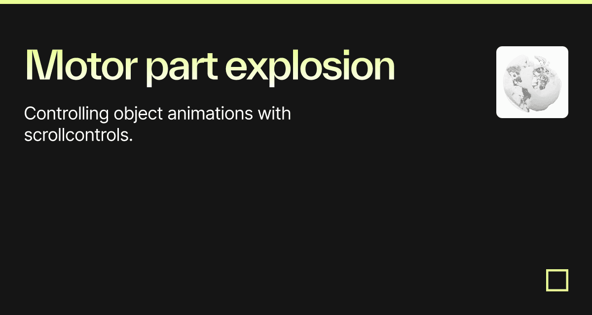 Motor part explosion - Codesandbox