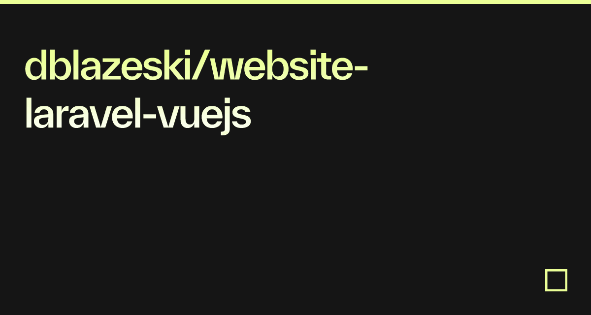 Dblazeskiwebsite Laravel Vuejs Codesandbox