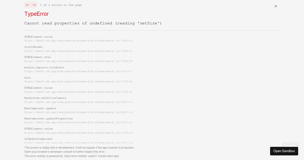 A-Frame-Presentation-Demo - Codesandbox