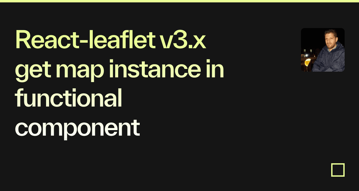 React-leaflet v3.x get map instance in functional component - Codesandbox