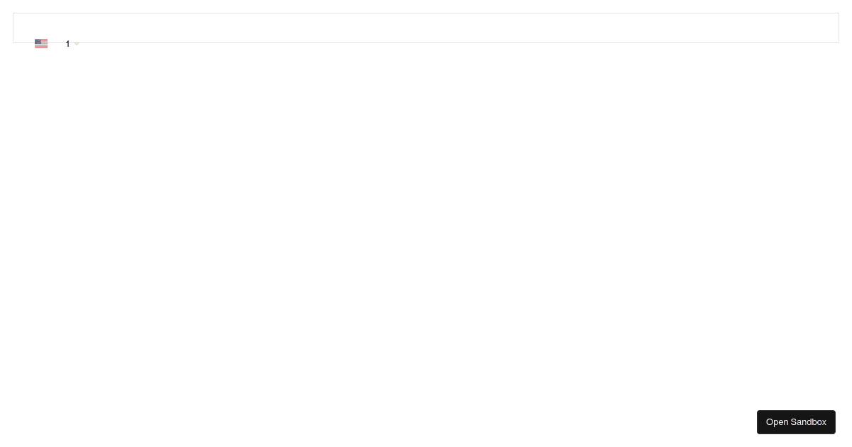 React Custom Flag Select Example Forked Codesandbox 9951