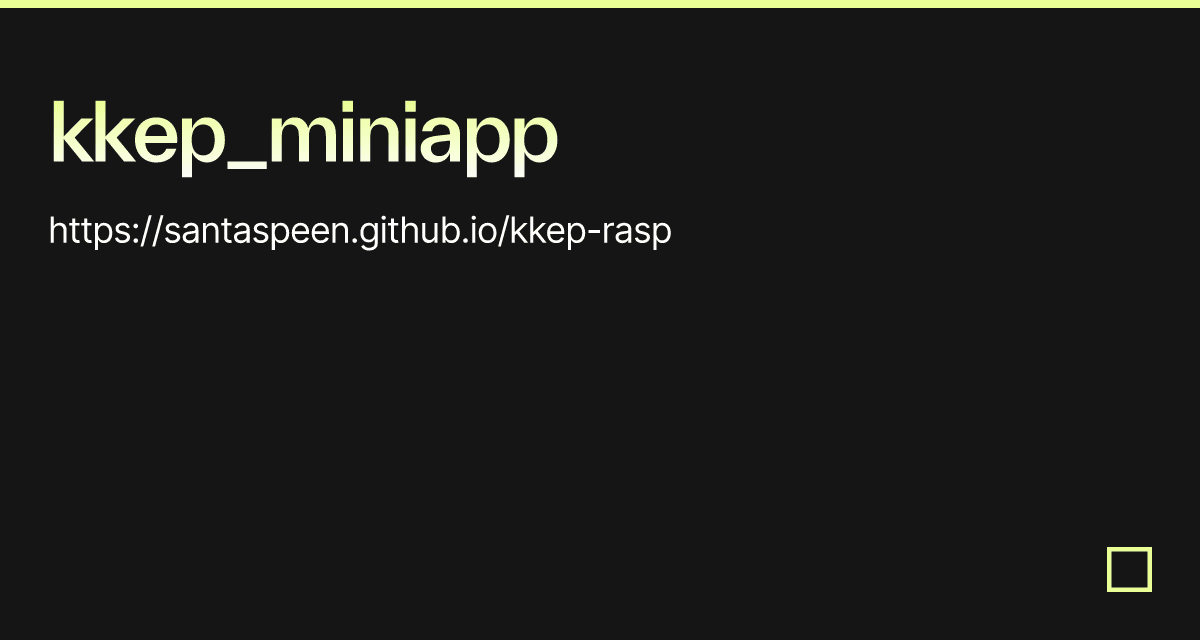 kkep_miniapp - Codesandbox