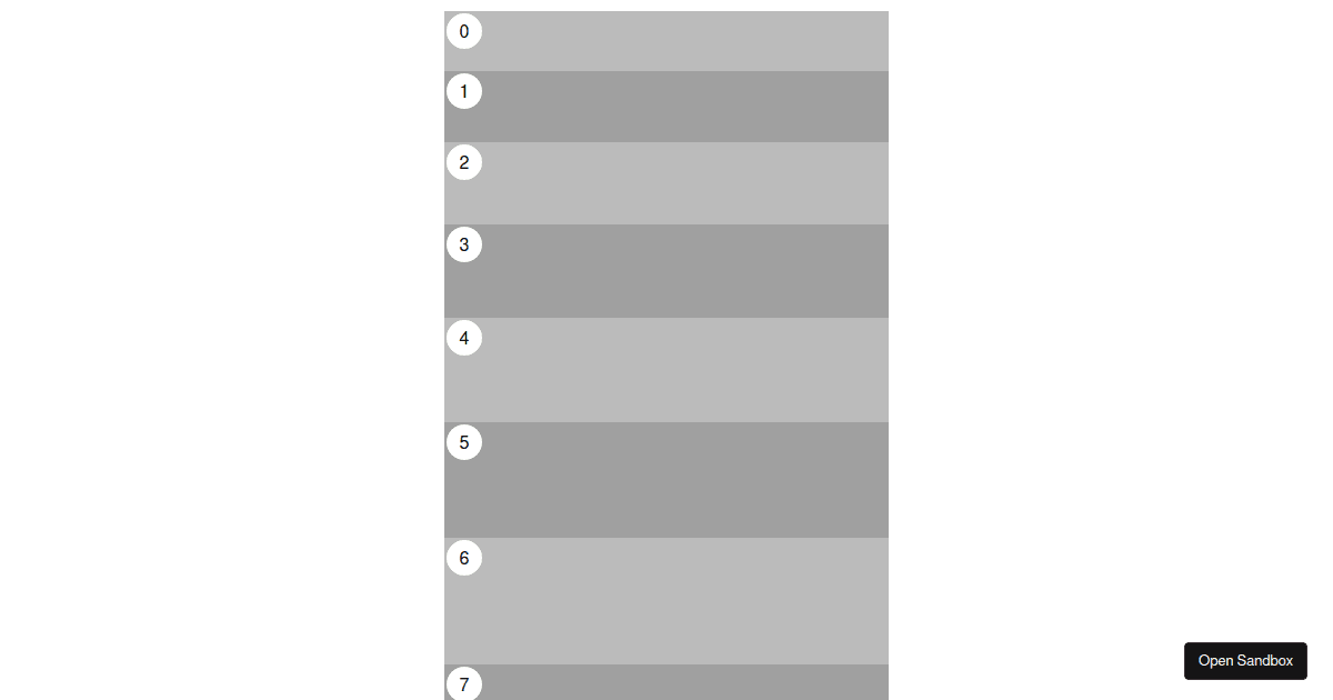 virtual-list - Codesandbox