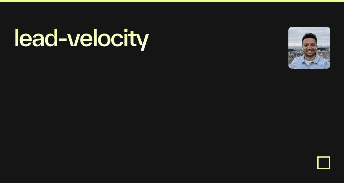 lead-velocity - Codesandbox