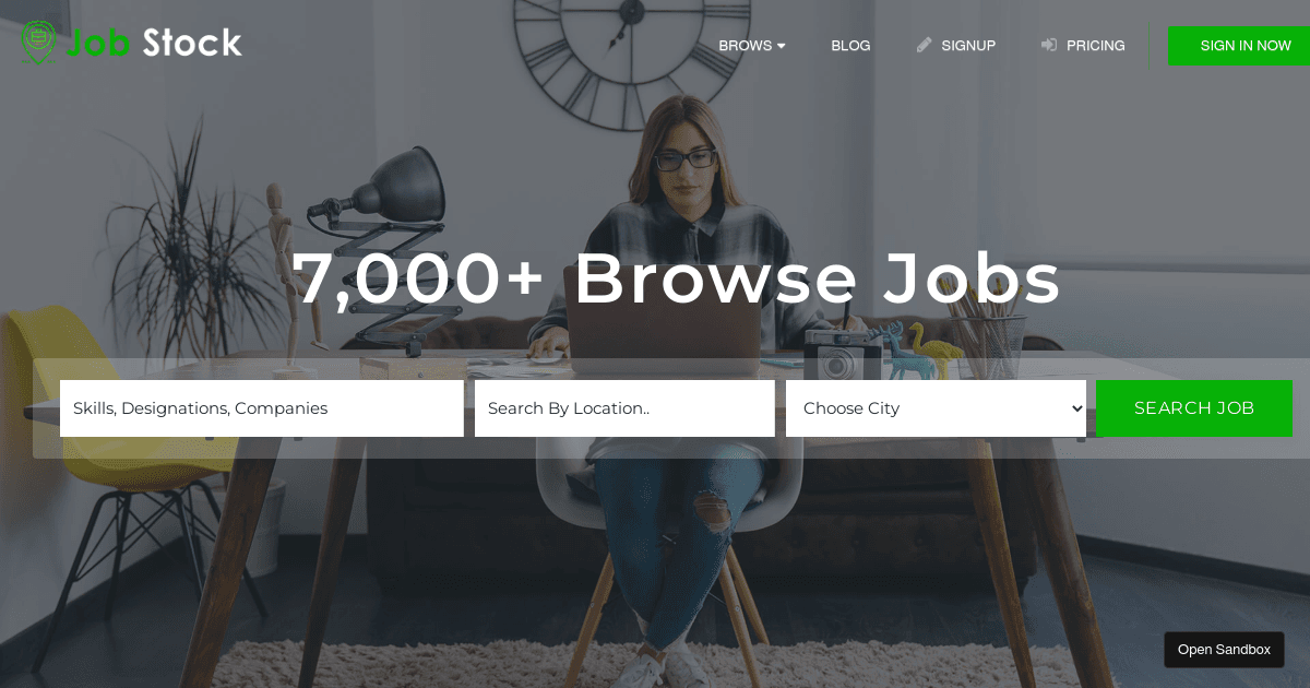 job-stock-template - Codesandbox