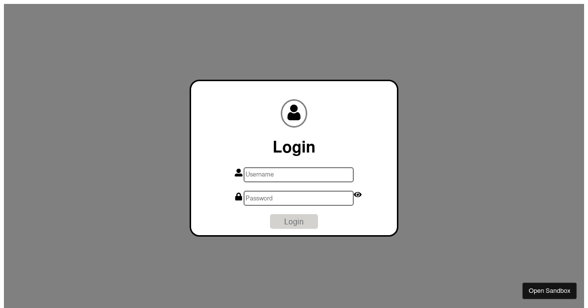 loginpage - Codesandbox