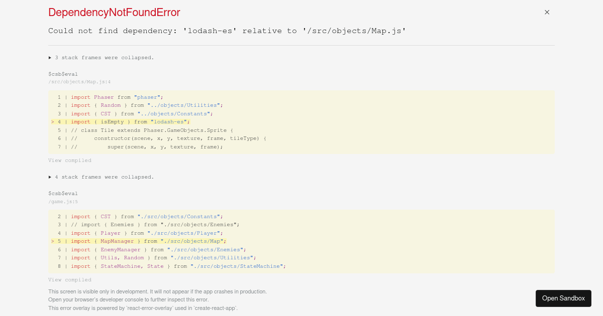 working-phaser-demo - Codesandbox