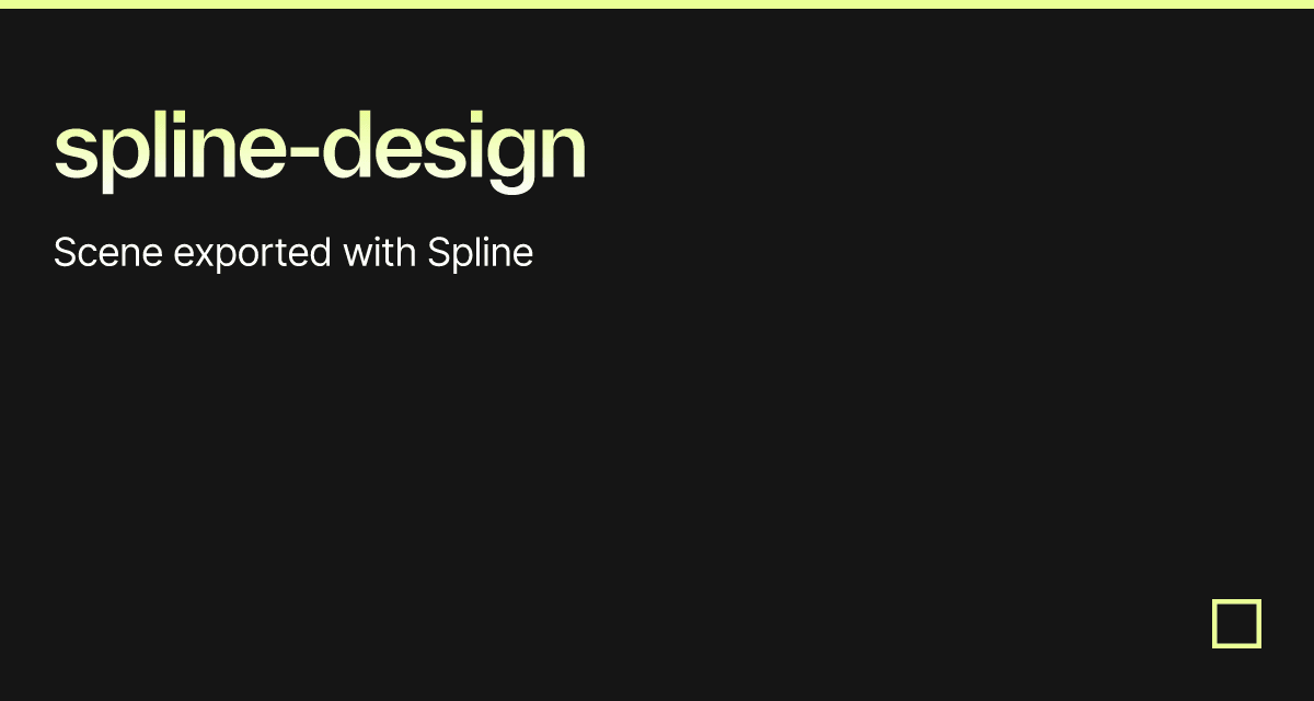 spline-design - Codesandbox
