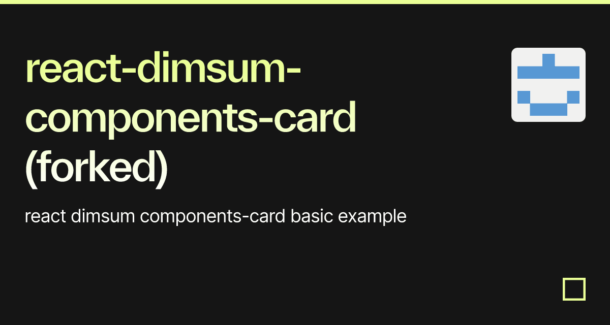 react-dimsum-components-card (forked) - Codesandbox