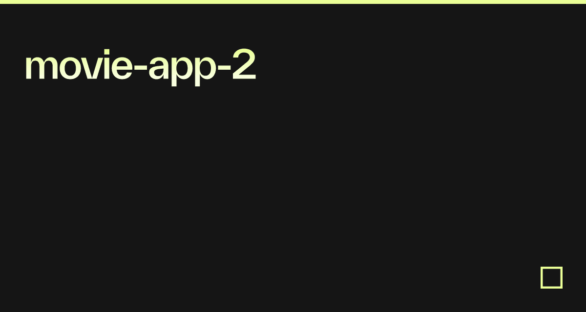 movie-app-2 - Codesandbox