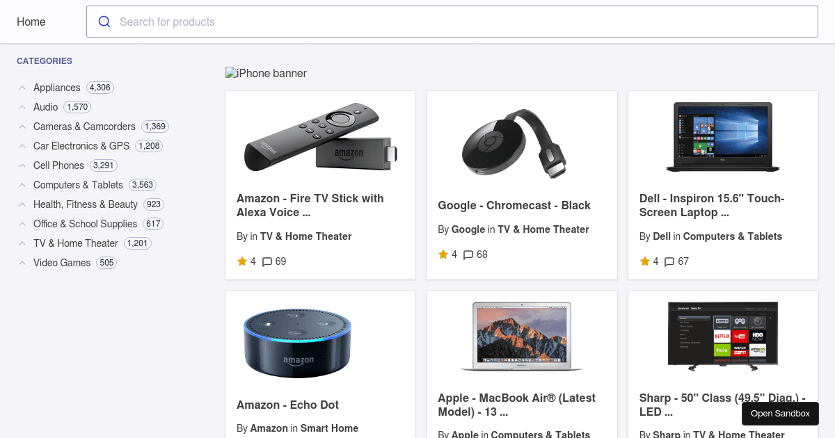 @algolia/autocomplete-example-instantsearch - Codesandbox