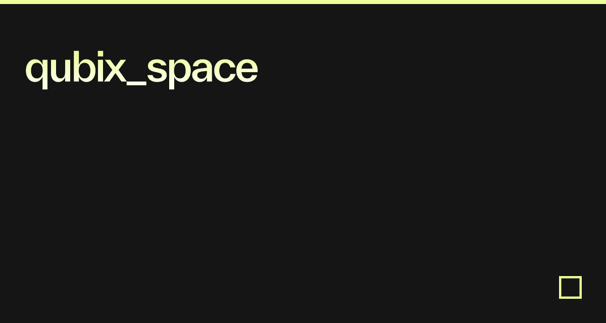 qubix_space - Codesandbox