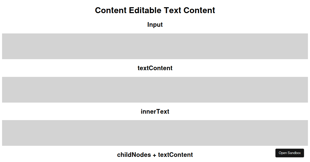 content-editable-text-content - Codesandbox