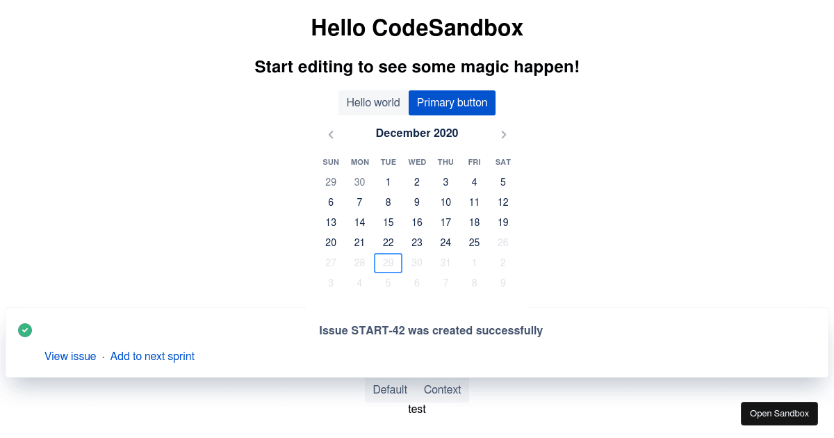 Atlaskit-Atlassian - Codesandbox